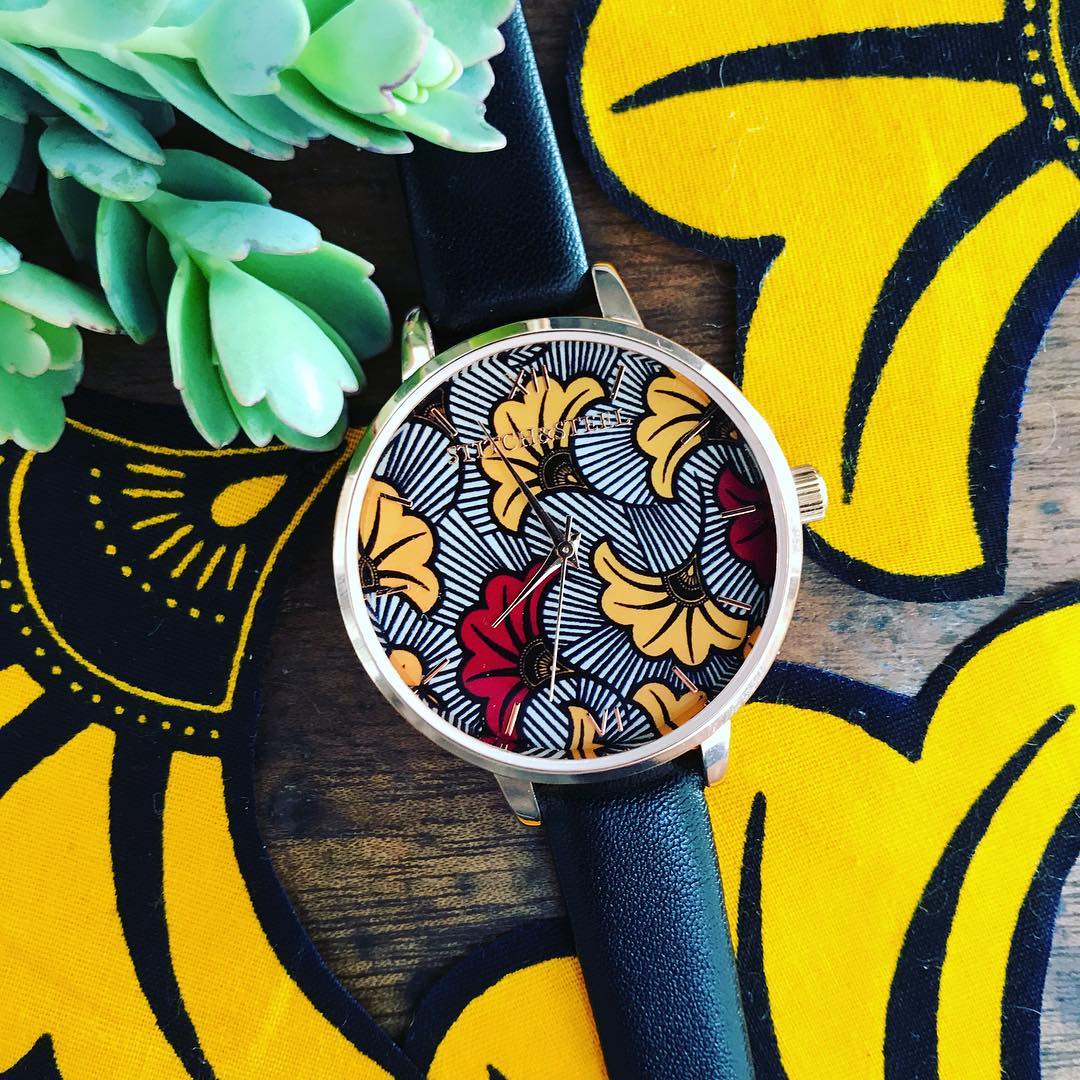 Ankara Product of the Day: Flower Fan African Print Wrist Watch by ...
